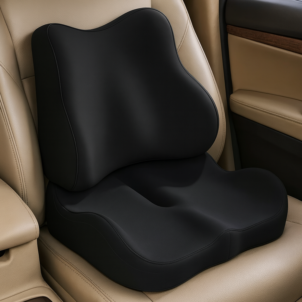 DriveEase | Memory Foam Car Seat Cushion with Removable Cover – Mason Baye